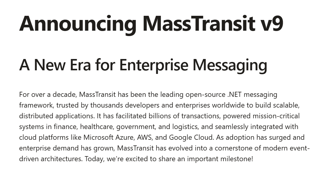 MediatR and MassTransit Going Commercial: What This Means For You