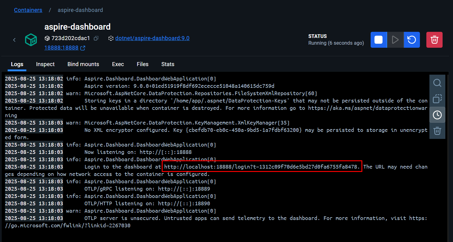 Standalone Aspire Dashboard Setup for Distributed .NET Applications
