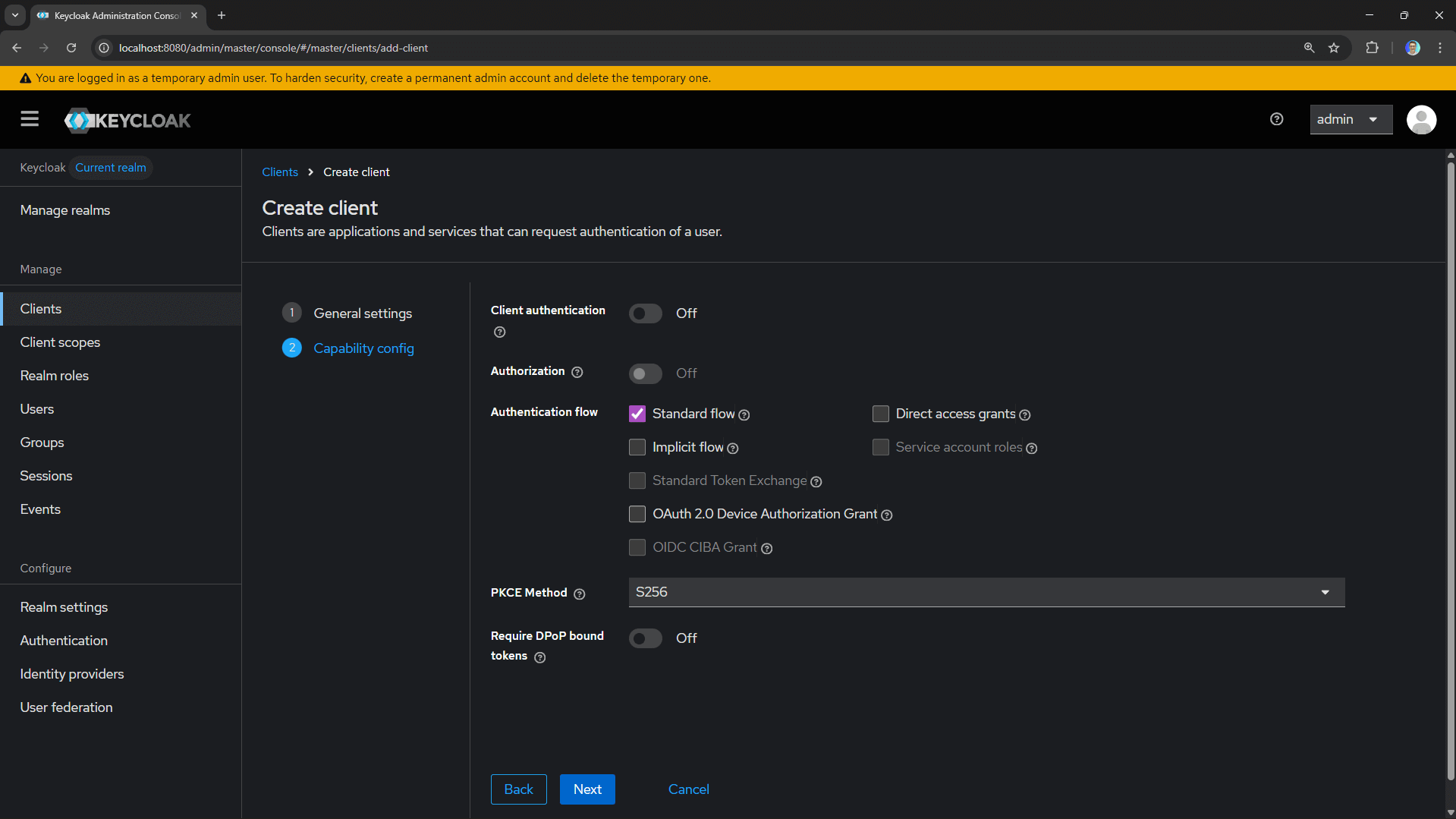 Integrate Keycloak with ASP.NET Core Using OAuth 2.0