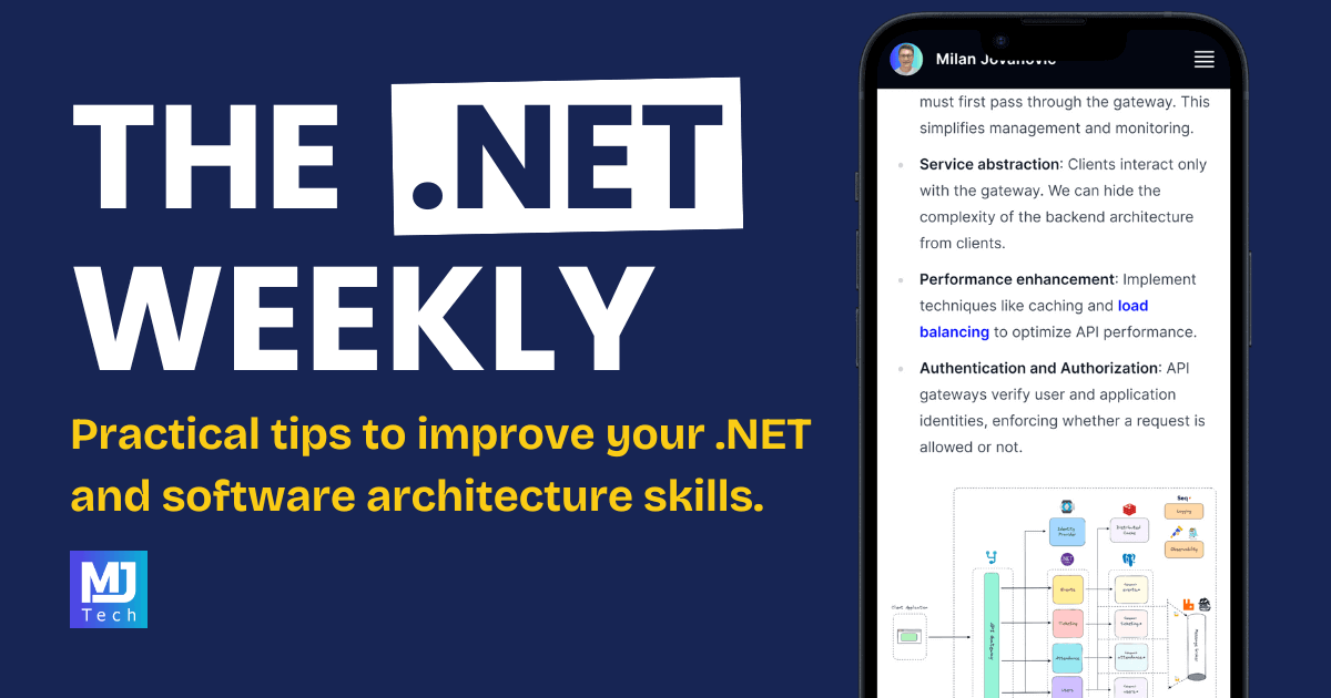 Milan Jovanovi Helping You Become A Better NET Engineer Milan Jovanovi Helping You Become A Better NET Engineer